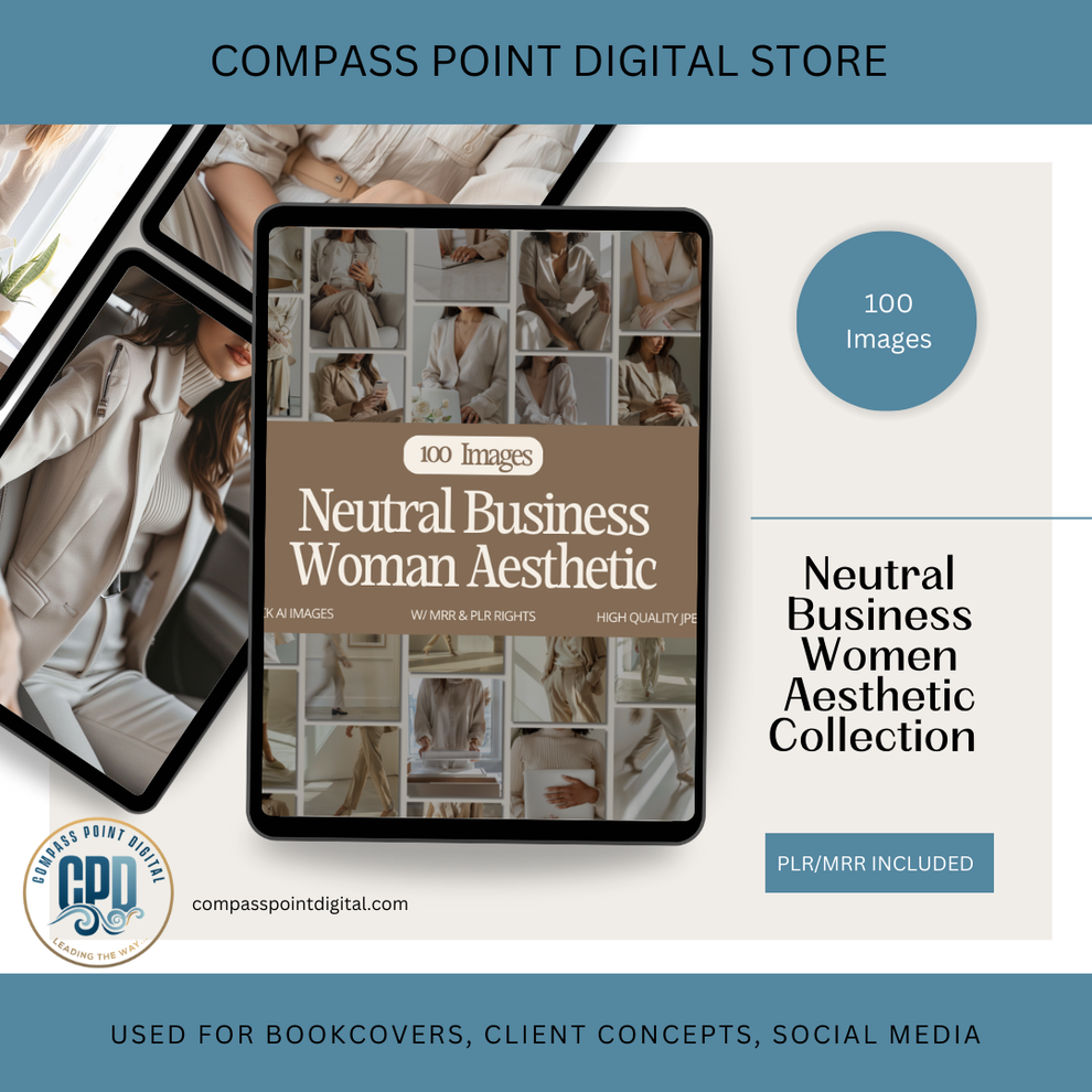 Neutral Business Woman Aesthetic Collection – Compass Point Digital Store